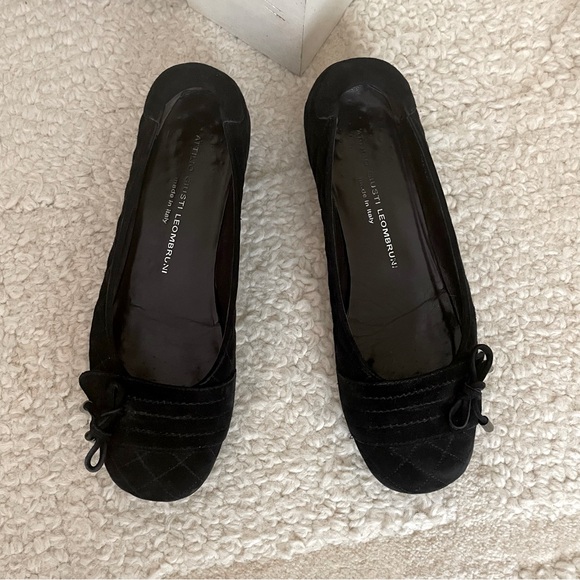 Attilio Giusti Leombruni | Shoes | Agl Black Suede Ballet Flats | Poshmark